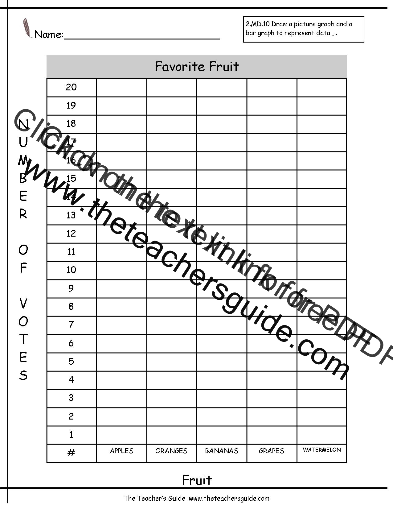 Reading And Creating Bar Graphs Worksheets From The Teacher s Guide Reading And Creating Bar Graphs Worksheets From The Teacher s Guide