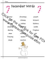 Christmas Printouts from The Teacher's Guide