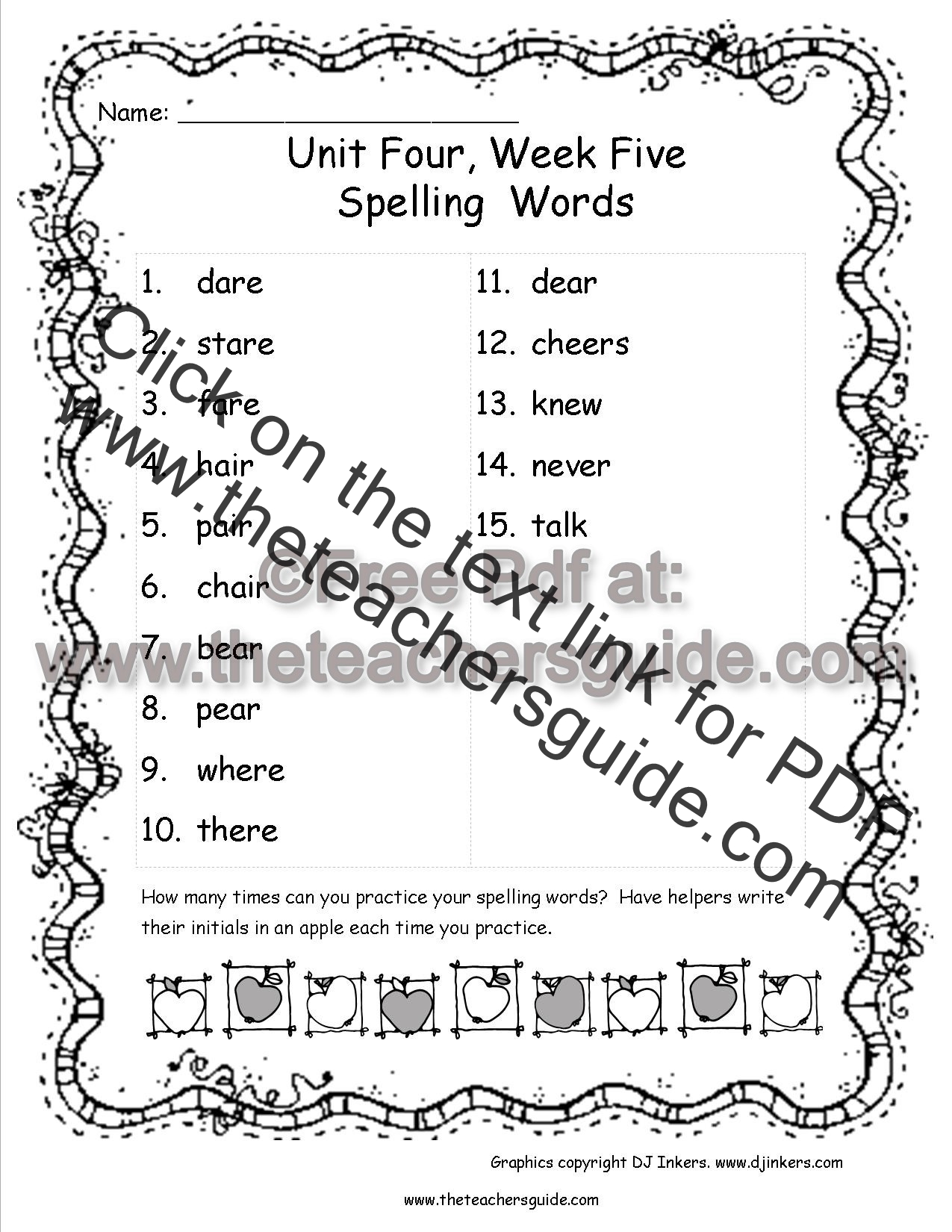Wonders Second Grade Unit Four Week Five Printouts