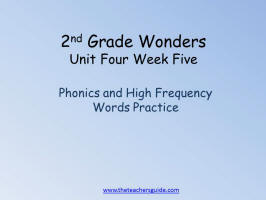 Wonders Second Grade Unit Four Week Five Printouts