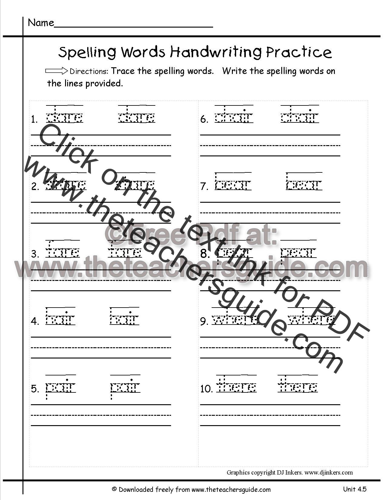 Wonders Second Grade Unit Four Week Five Printouts