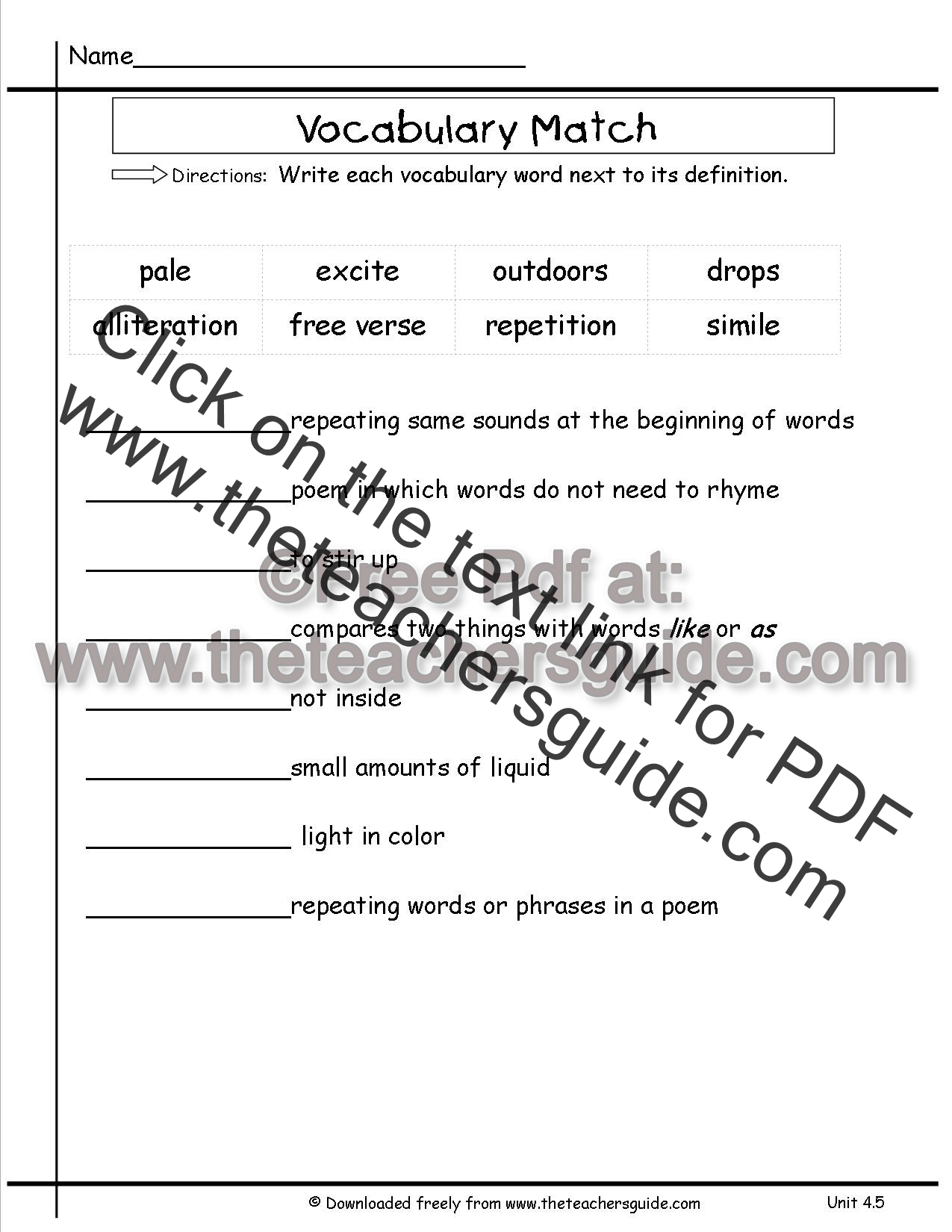 Wonders Second Grade Unit Four Week Five Printouts