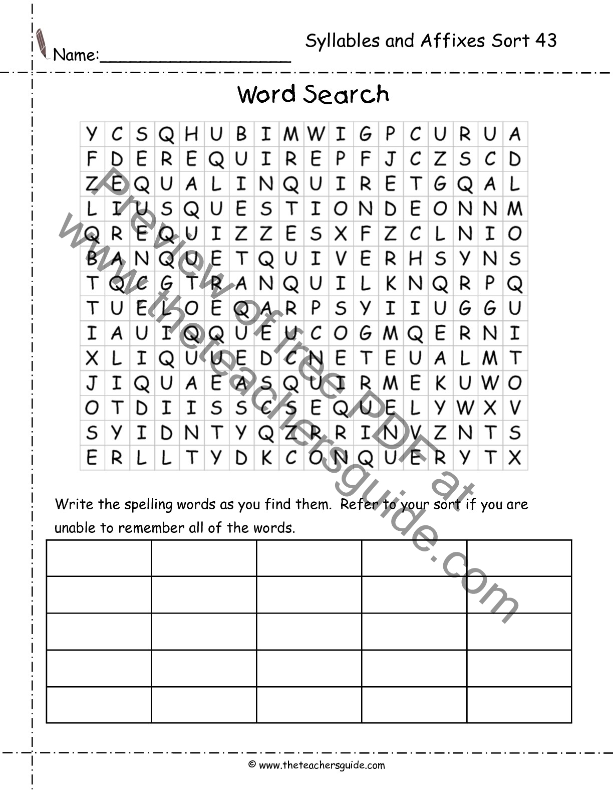 Index of /wordstheirway/syllablesandaffixes