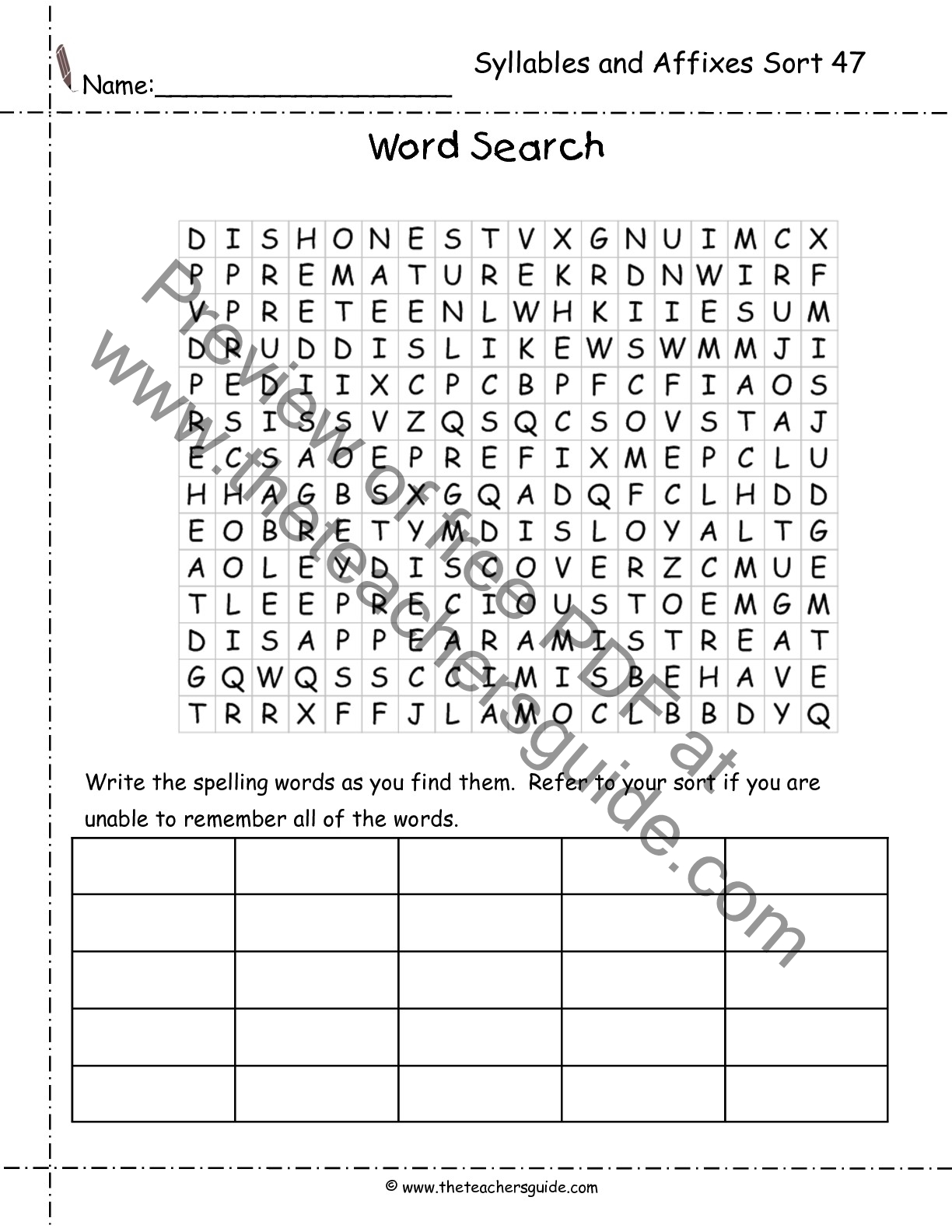Index of /wordstheirway/syllablesandaffixes