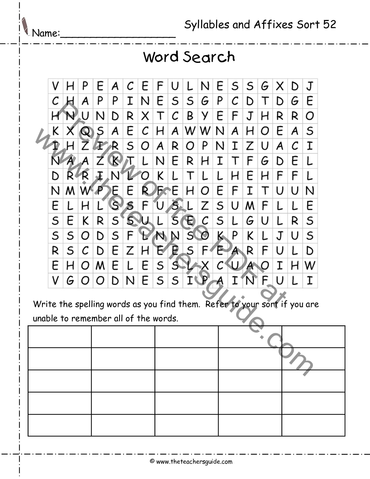 Index of /wordstheirway/syllablesandaffixes