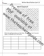 Words Their Way Within Words Pattern Sort 31